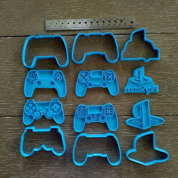 Handmade | Kitchen | 6piece Gamer Controller Cookie Cutters Stamp Set ...